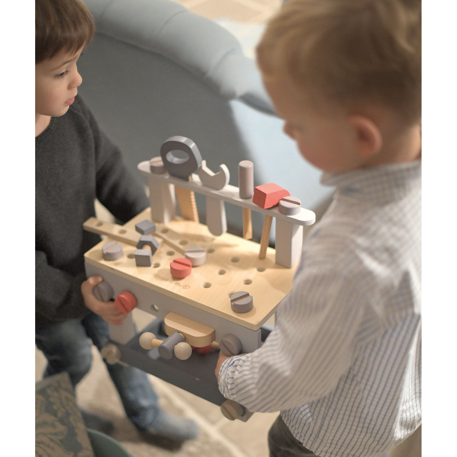 EVEREARTH Kinder Werkbank Spiel Werkstatt Tisch Spielzeug Werkzeug Bank ...